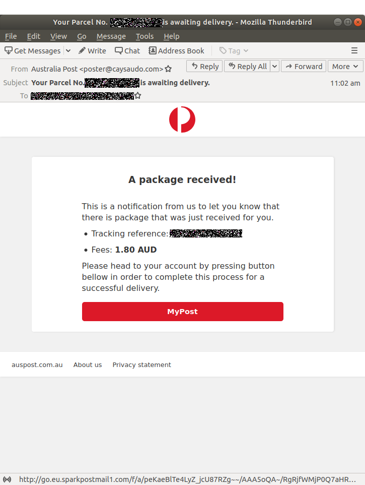 Australia Post Scams Circulating Just in Time for Black Friday Sales